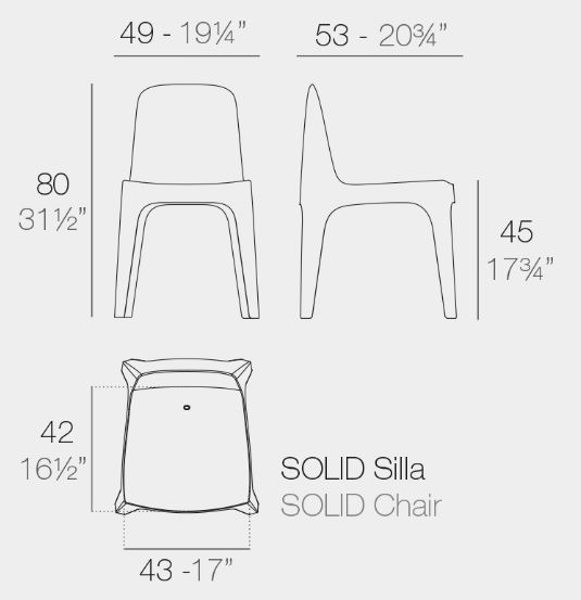 Vondom-Solid chair | areadomus.gr